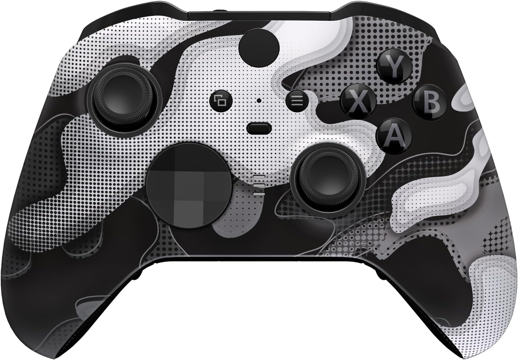 Amazon.com: eXtremeRate Black White Camouflage Replacement Faceplate ...