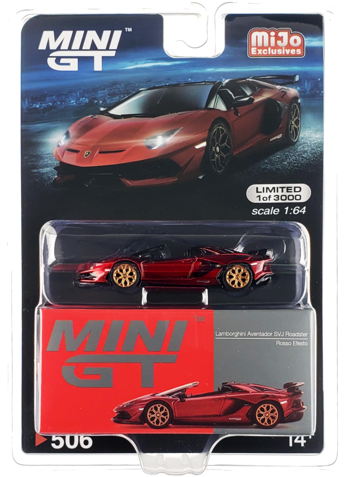 Lambo Aventador Svj Roadster Rosso Efesto Red Metallic Limited Edition ...