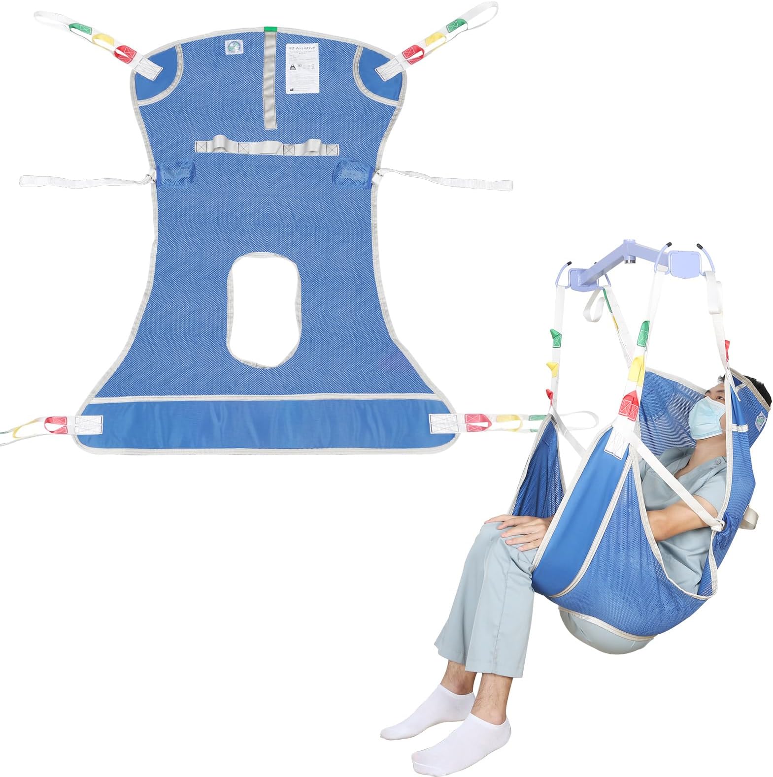 Amazon.com: Universal Full Body Patient Lift Sling, Patient Lift ...