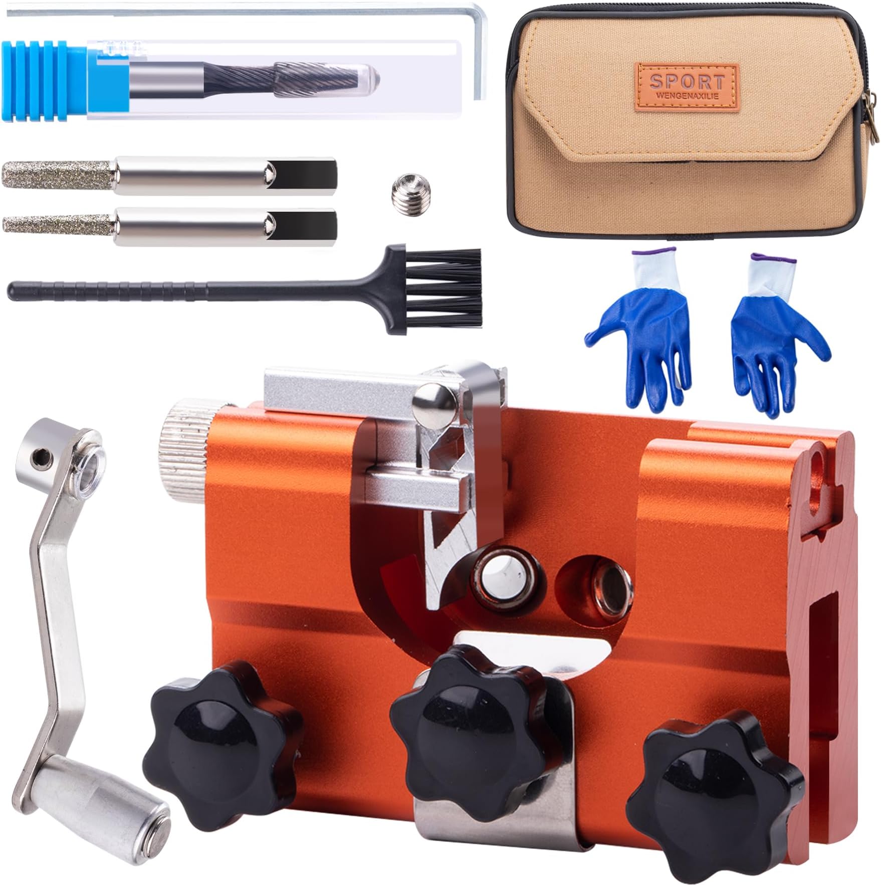 Amazon.com: MRELC Chainsaw Sharpener, Chainsaw Sharpening Jig Kit, with ...