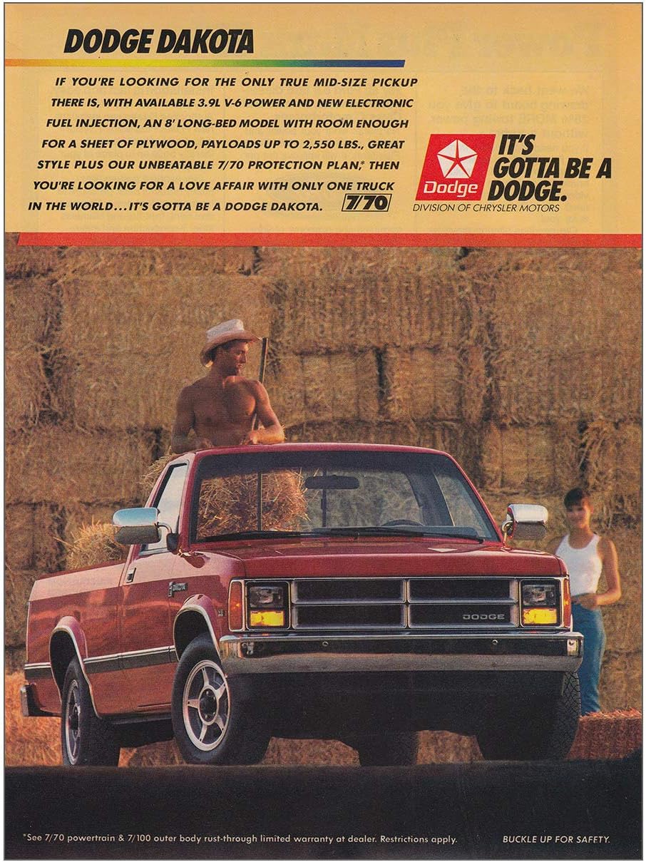 Amazon.com: RelicPaper 1988 Dodge Dakota: True Mid Size Pickup, Dodge ...