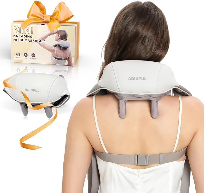 Amazon.com: ADIUPUL Portable Neck Massager 2024 Mini, Deep Shiatsu With ...