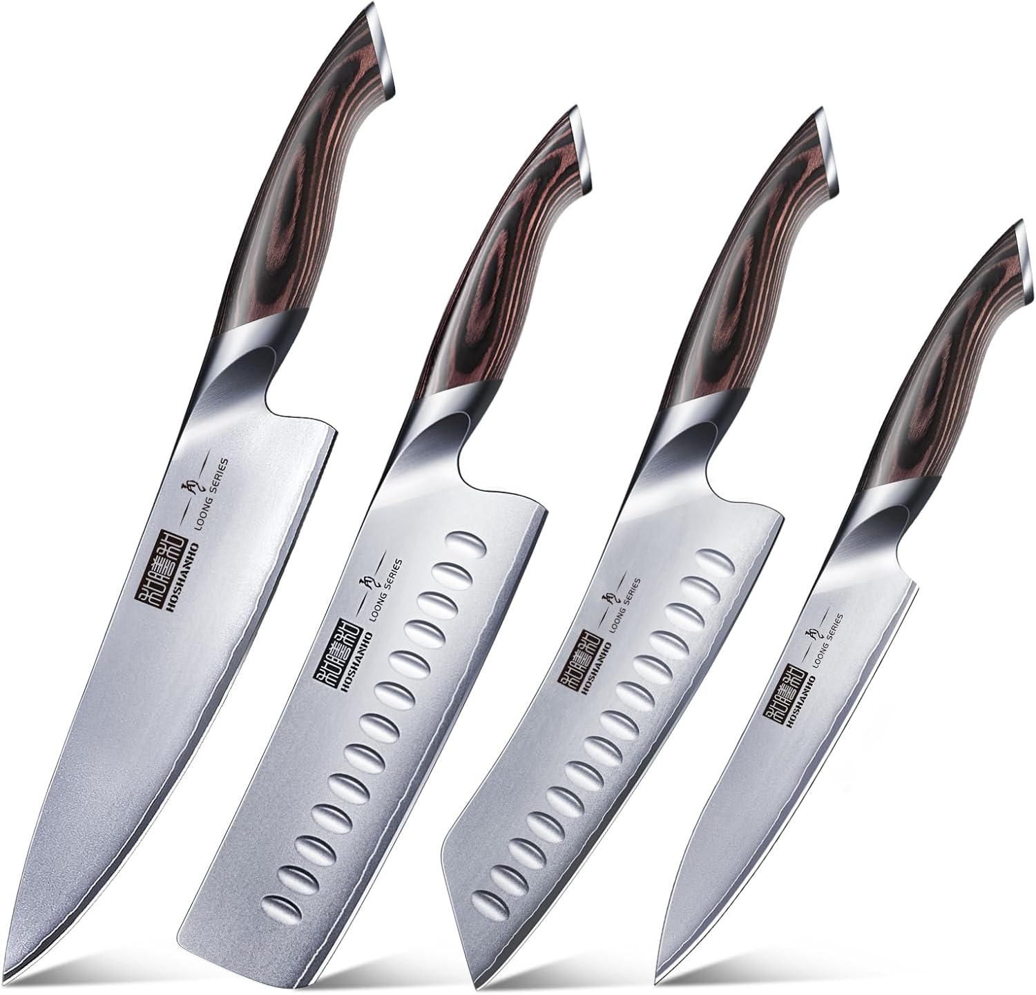 Amazon.com: HOSHANHO 3 Pieces Kitchen Knife Set, Professional Japanese ...