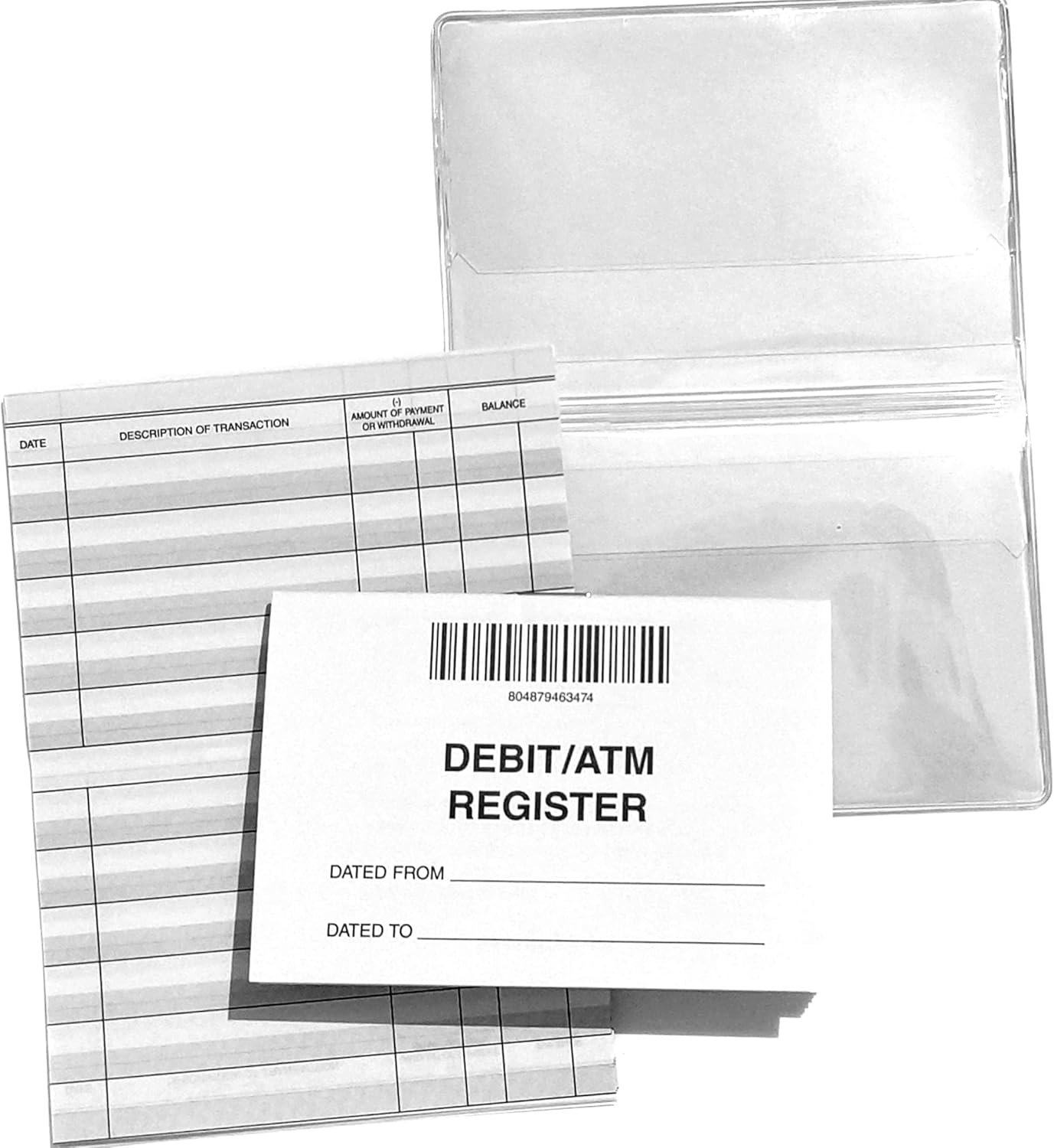 Amazon.com : Debit ATM Mini Checkbook Registers with Balance Column ...