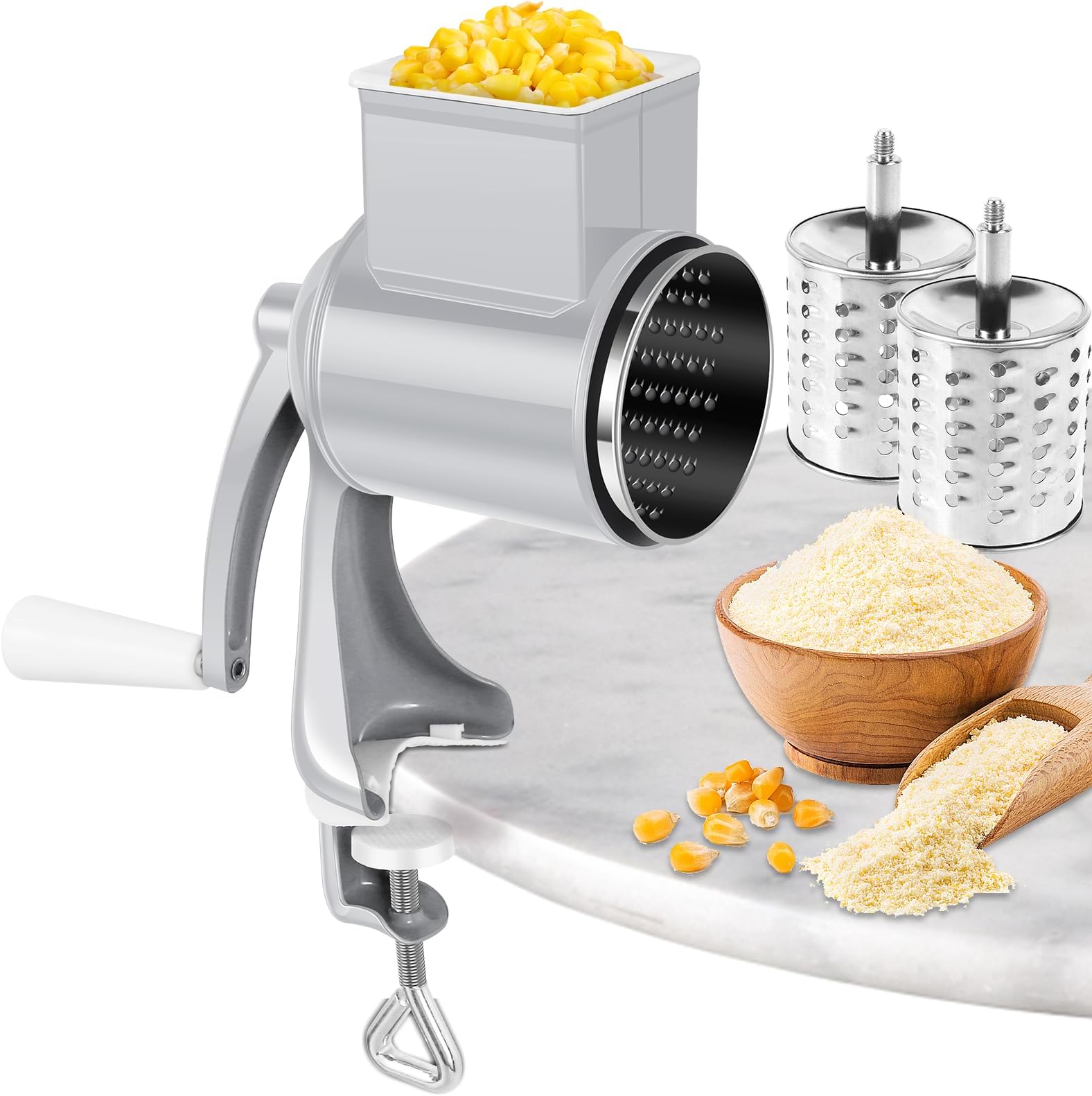 Amazon.com: Hand Crank Grain Mill, Mill Grinder Cast Iron, Manual Mill ...