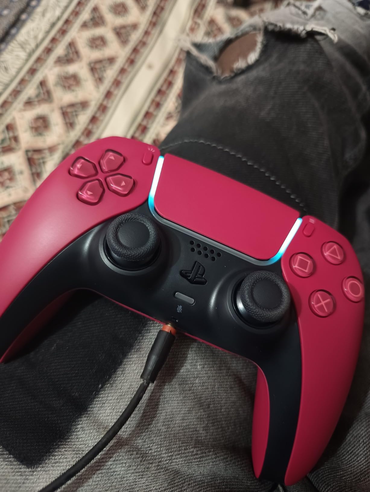 DualSense Wireless Controller Black (PlayStation 5) & PS5 Ghost of ...