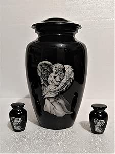 Amazon.com: DECORVOID Classic Angel Urn for Human Ashes Adult Cremation ...