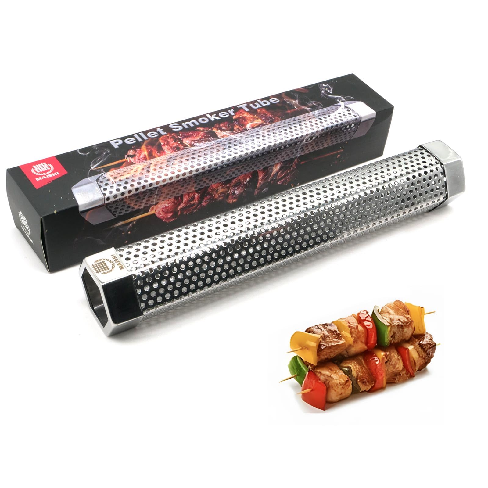 Amazon.com : MAISHI 12-Inch Pellet Smoker Tube, Food Grade 304 ...