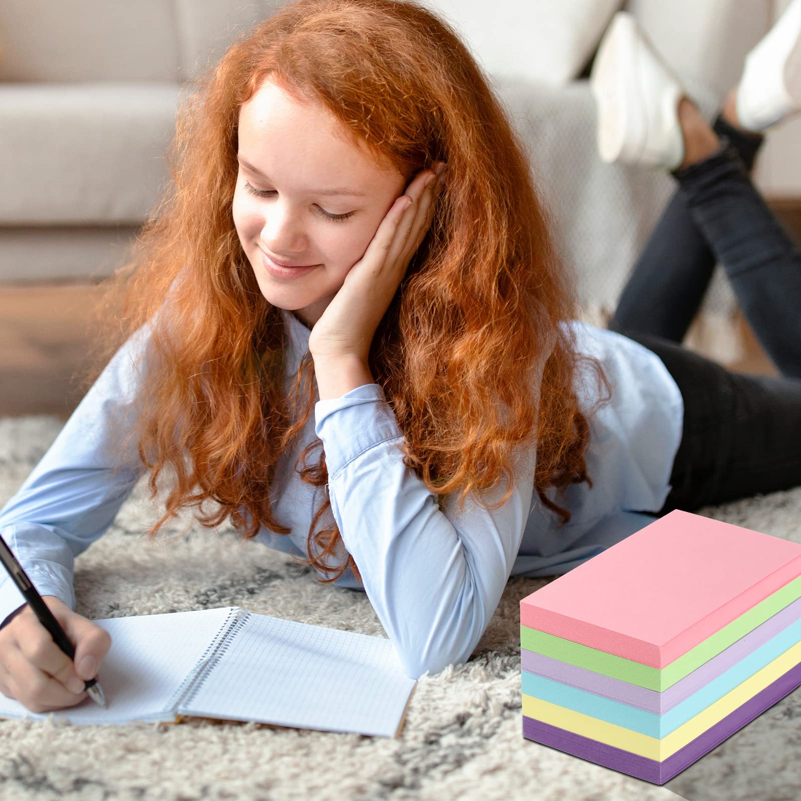 Snapklik.com : Fainne 300 Pcs Blank Index Cards 180 Gsm Thick Card ...