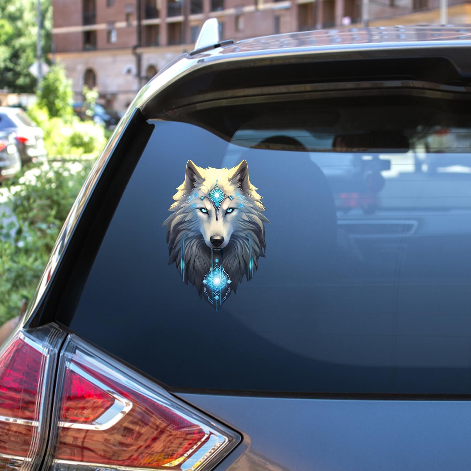 Amazon.com - Native Wolf Car Decals - American Wolf Vinyl Decal ...