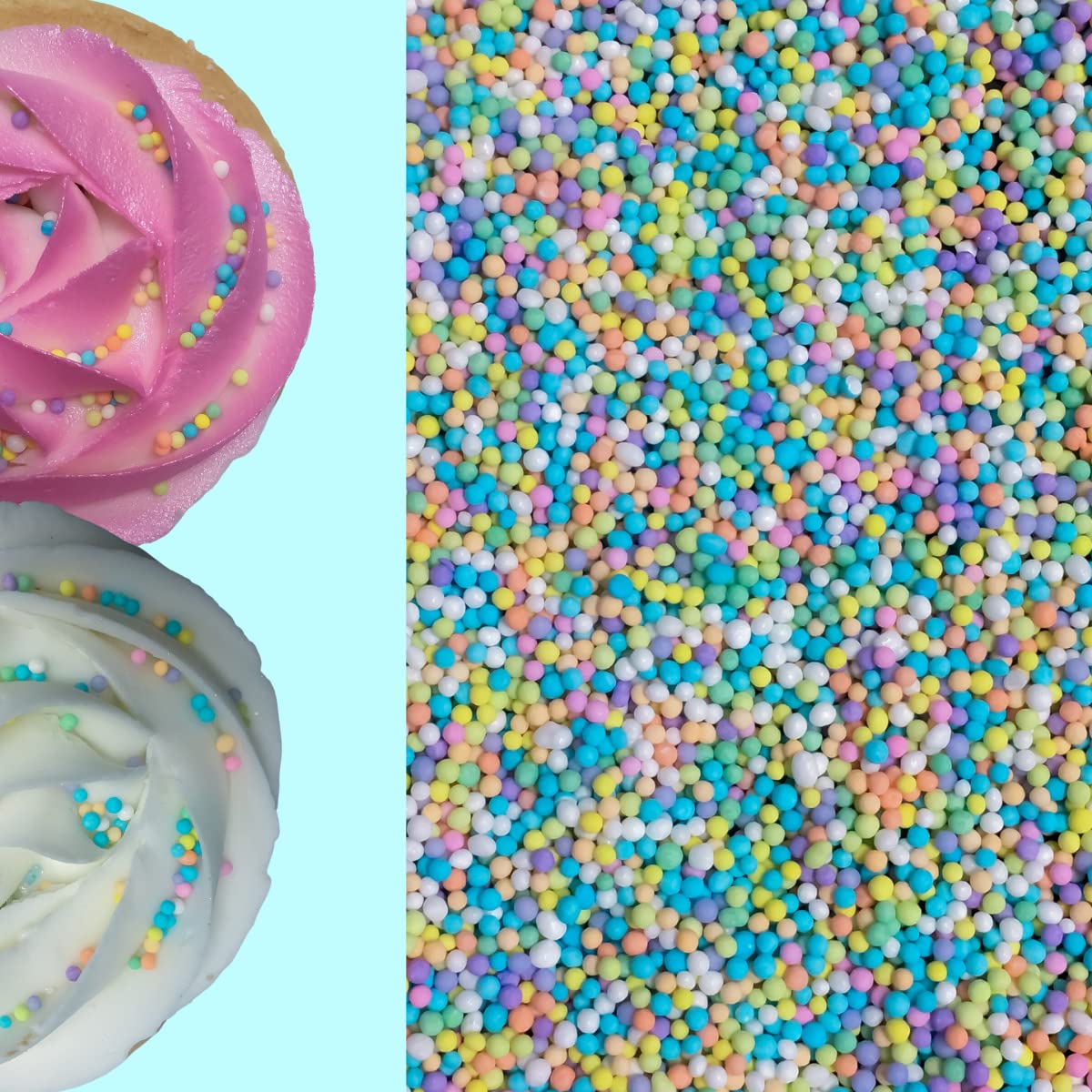 Amazon.com: Nonpareils Bake In Sprinkle On Mini Pearls Confetti ...