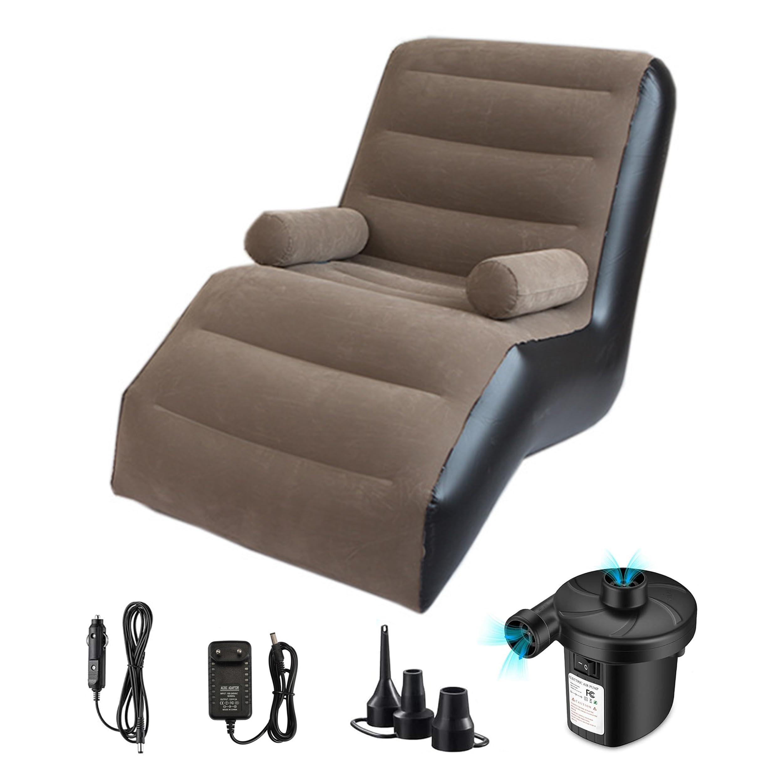 Yindella Inflatable Recliner Sofa with 2-in-1 Electric Pump - Portable ...