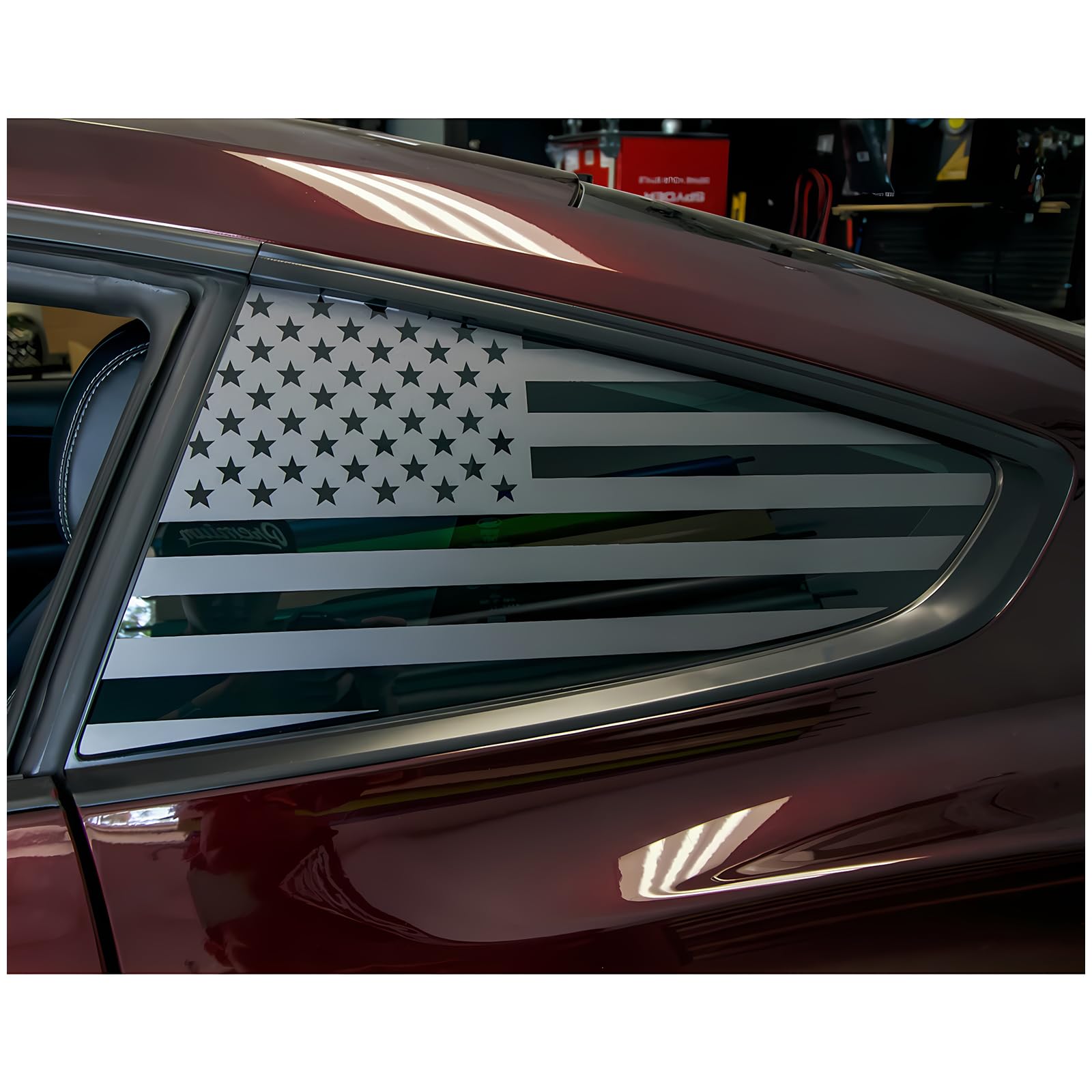 Amazon.com - 2PCS Rear Window Flag Decals for Car SUV Trucks, Universal ...