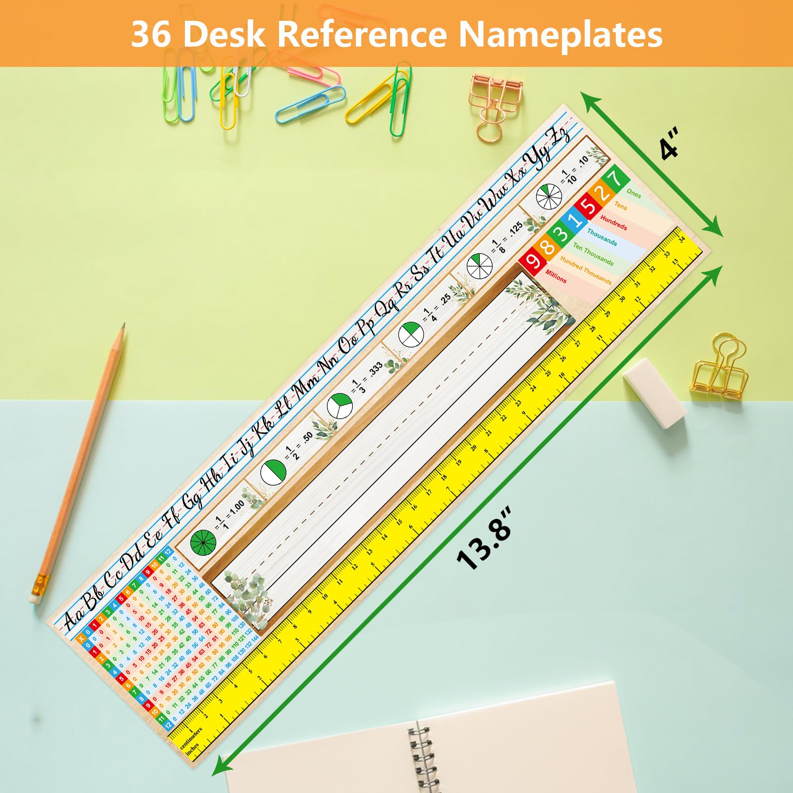 36 Pcs Name Tags Stickers 36 PCS Boho Desk Name Tags - Classroom Name ...