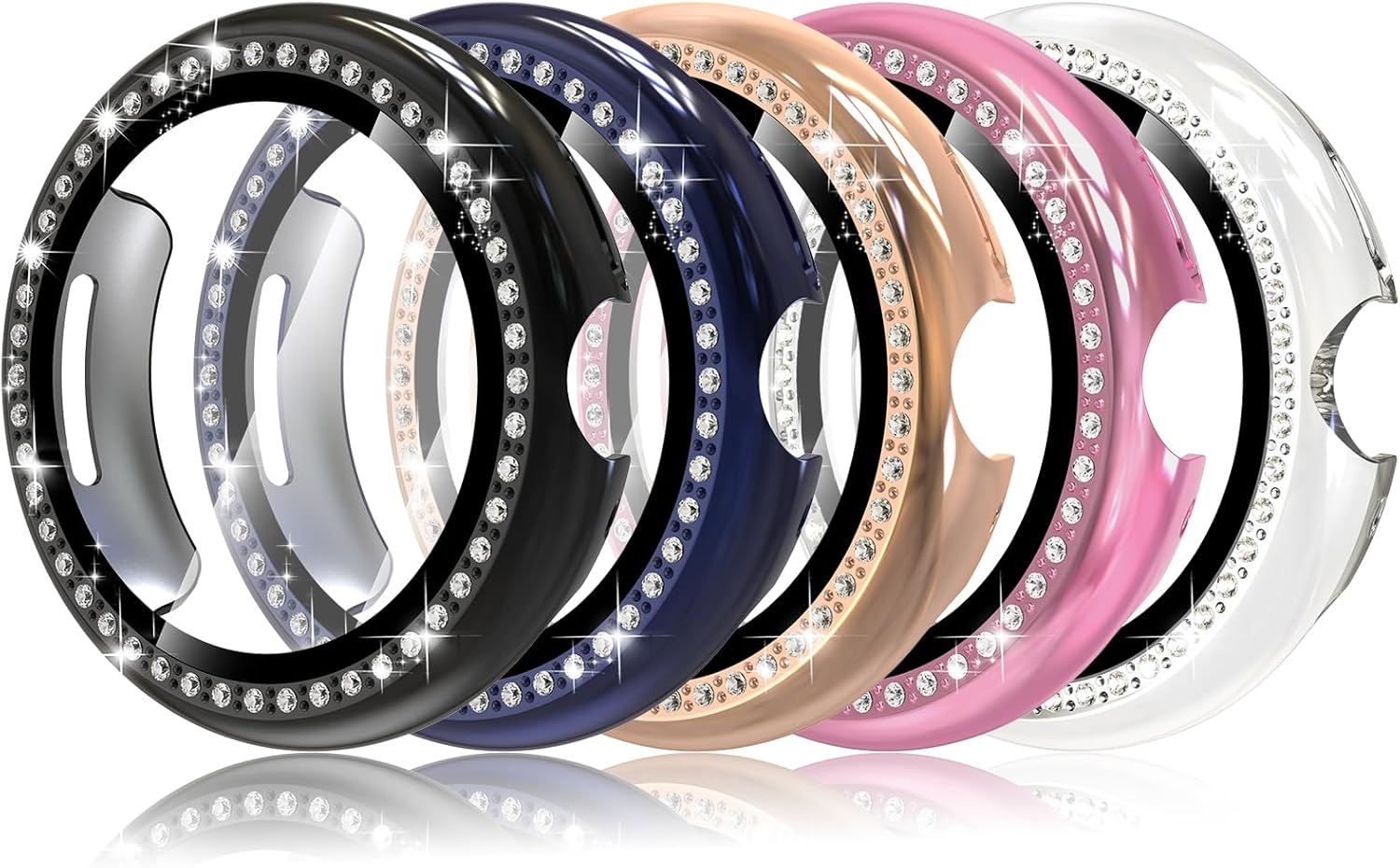 Amazon.com: Simpeak 5Pack Bling Hard PC Case with Screen Protector Compatible with Google Pixel ...