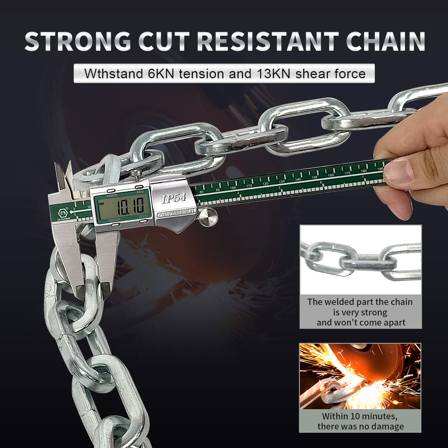 Snapklik.com : AKM Motorcycle Lock Chain Lock 120cm/4ft Long Ivy TEX ...