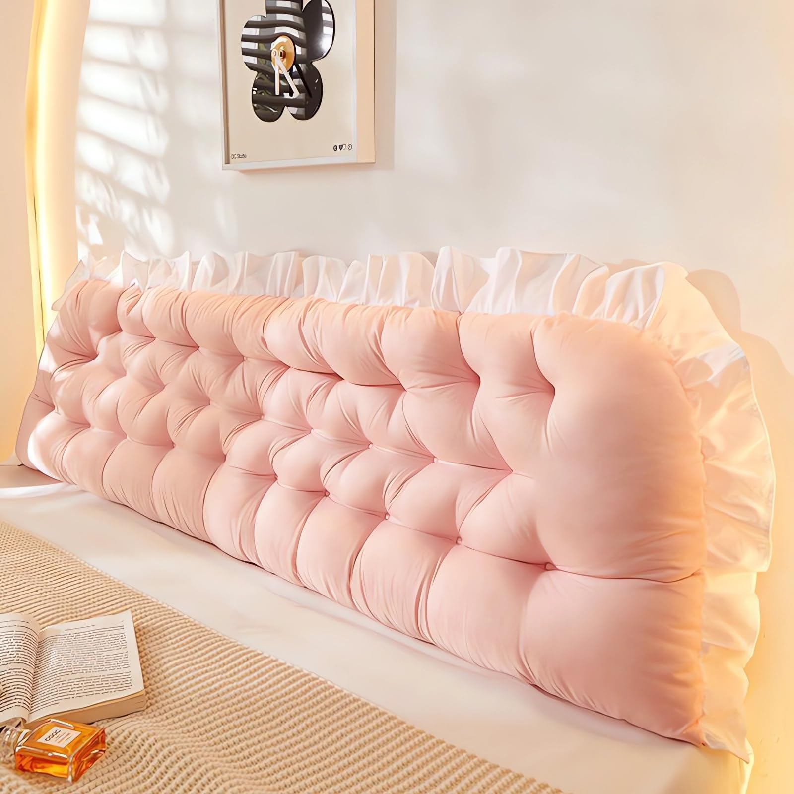 Amazon.com: LQdpdd College Dorm Bed Bolster Pillow Long Reading ...