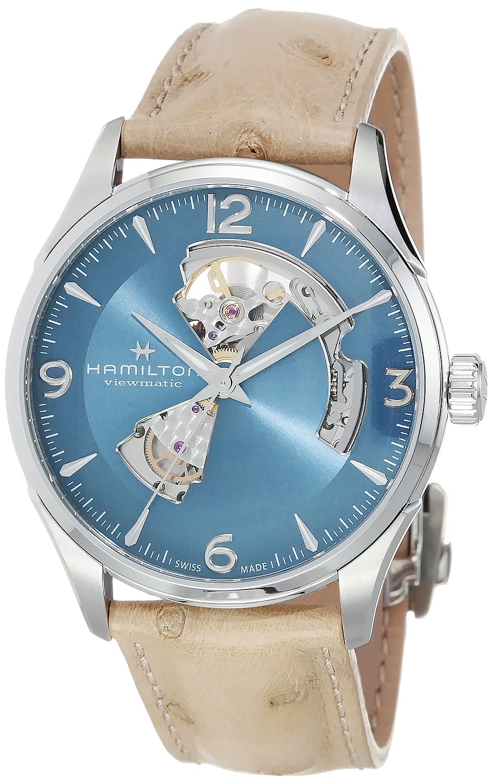Amazon.com: Hamilton Watch Jazzmaster Open Heart Swiss Automatic Watch ...