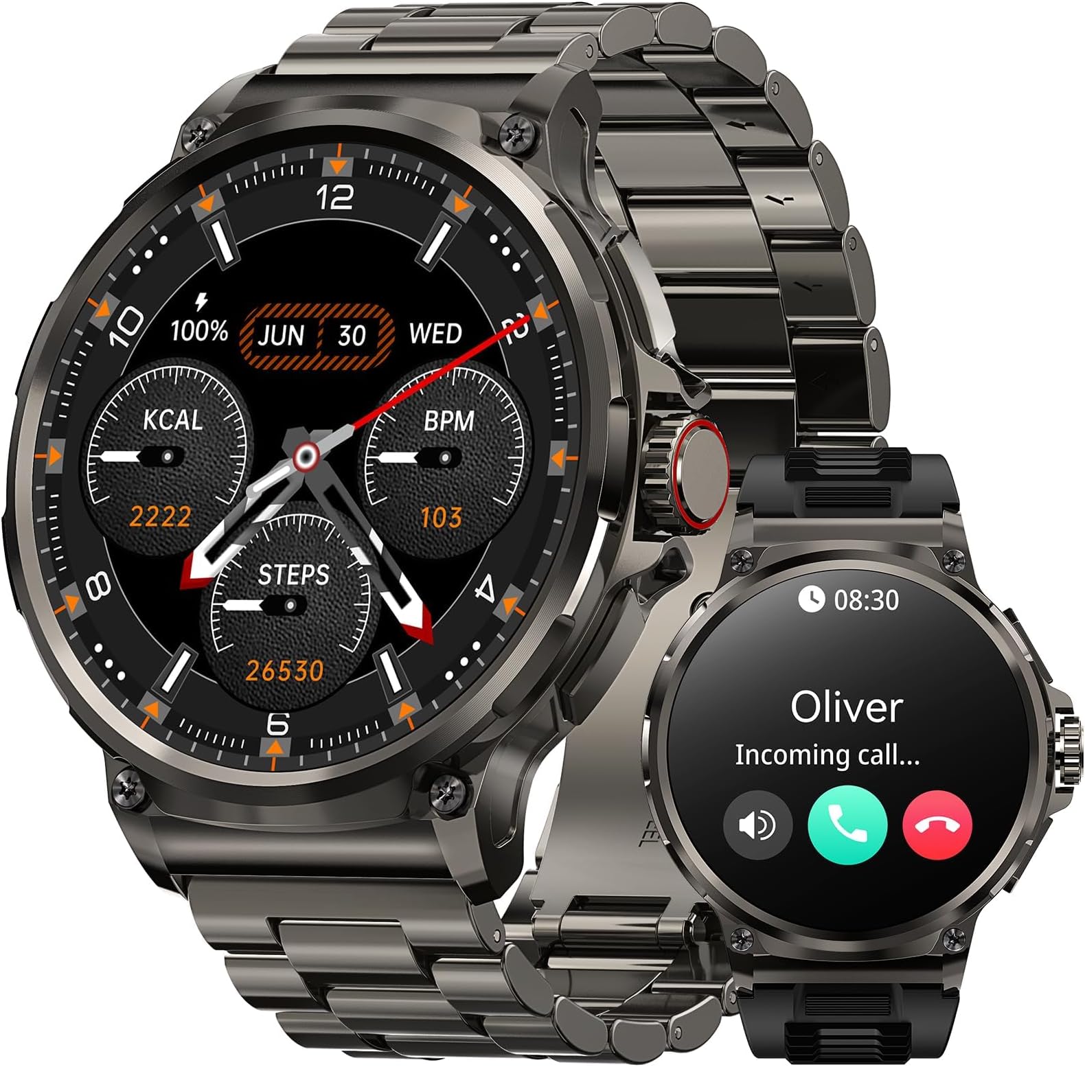 Amazon.com: AMAZTIM Smart Watch for Men,1.85" HD Oversized Screen,100 ...