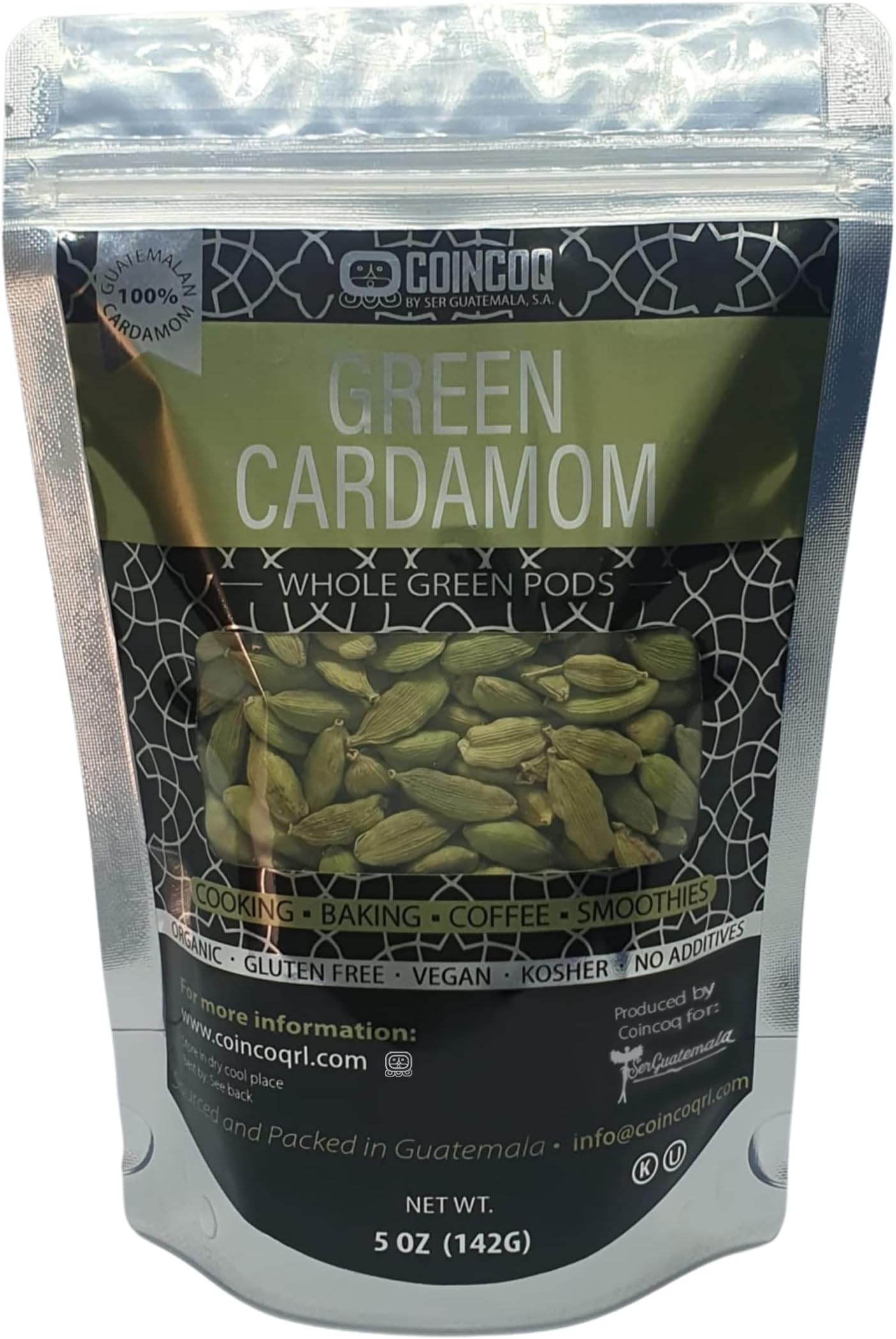 Amazon.com : Indus Organics Green Cardamom (Pods), 3 Oz Bag, Premium ...
