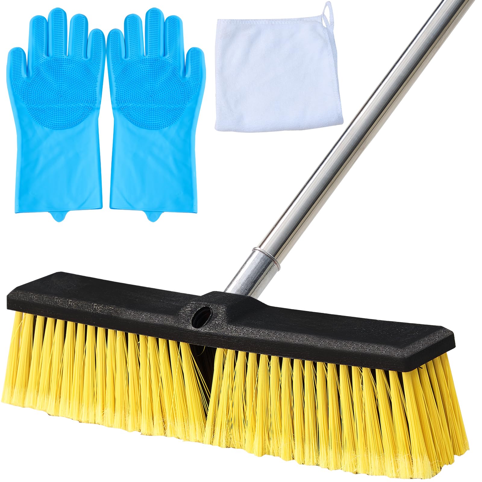 Amazon.com: LUCHIA 18” Heavy Duty Push Broom with 65” Adjustable ...