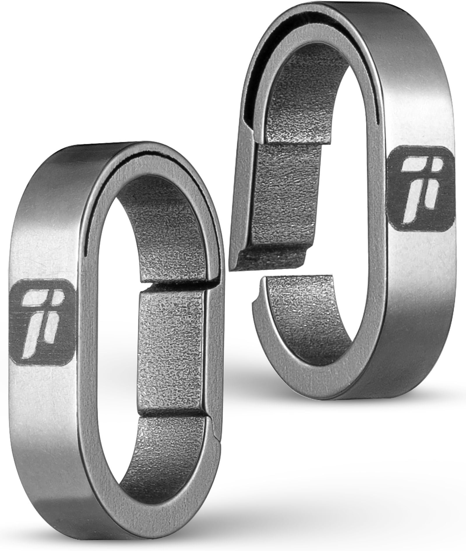 Amazon.com: FEGVE Titanium Key Chain Rings with 2 Stainless Steel Key ...