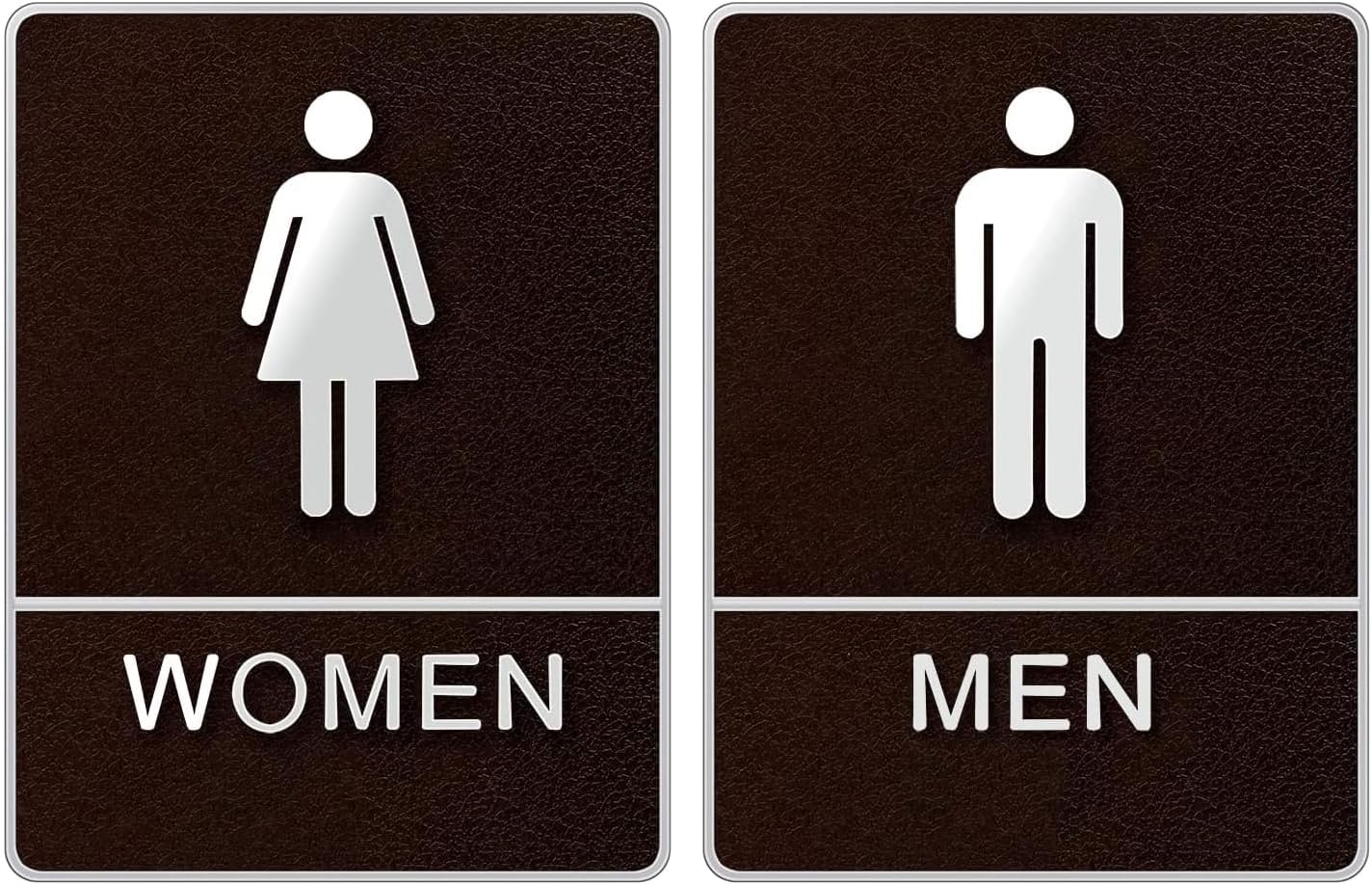 Amazon.com : Self-Stick Unisex Braille Restroom Signs - ADA Compliant ...