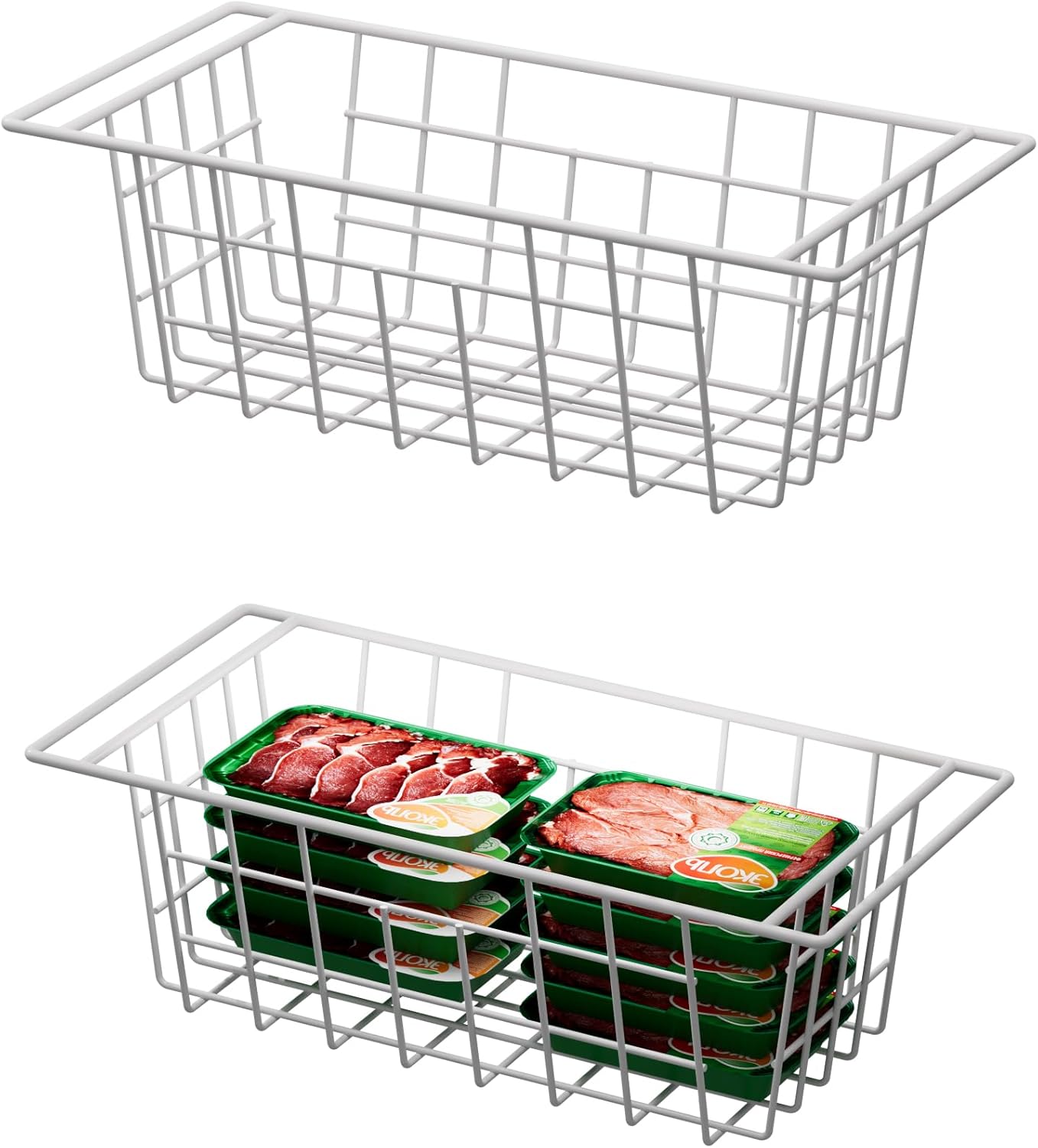 Amazon.com - SANNO Chest Freezer Baskets Organizer, Deep Freezer ...