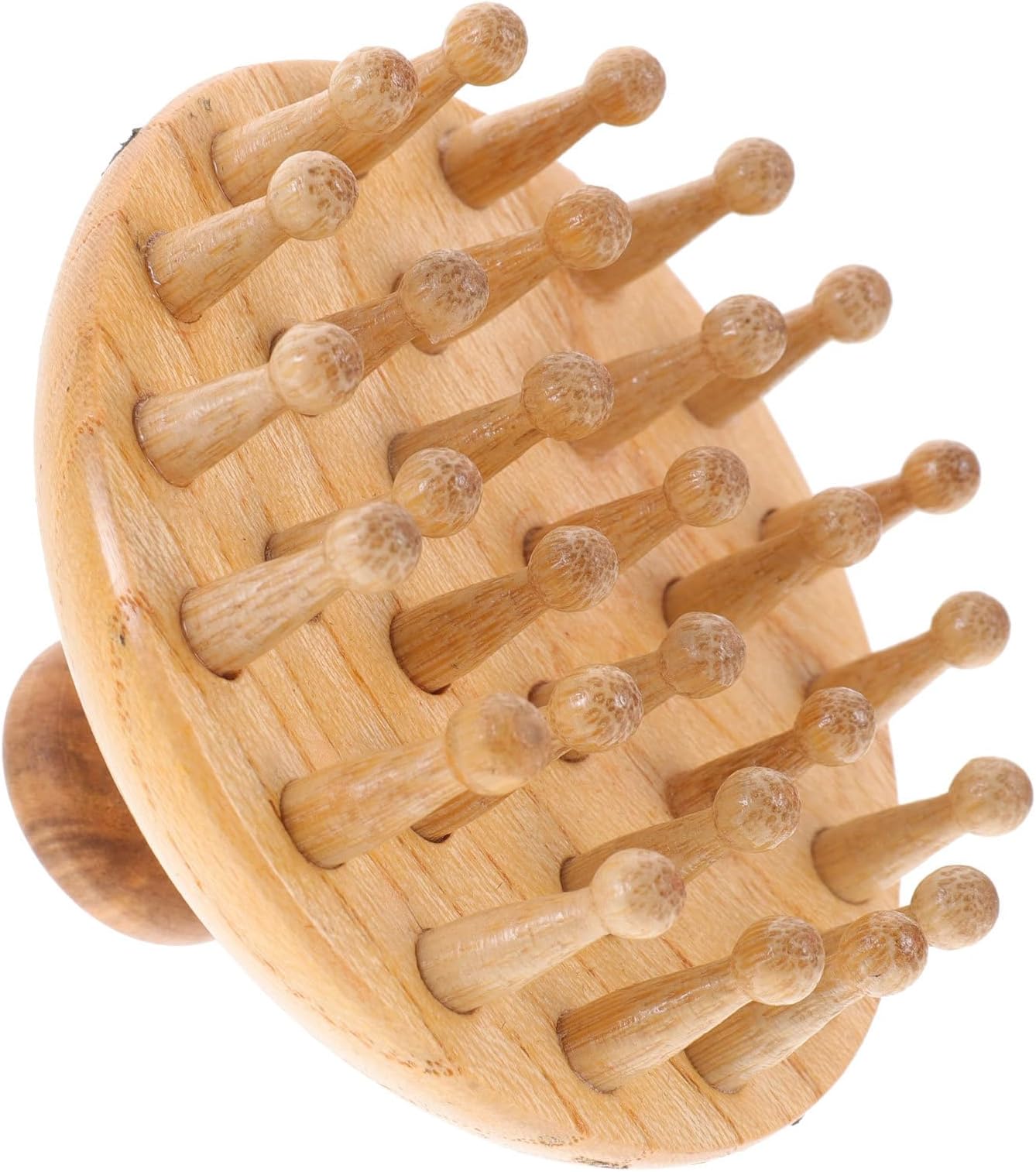 Amazon.com: GLEAVI Wooden Massage Comb for Dandruff Removal, Wide Tooth ...