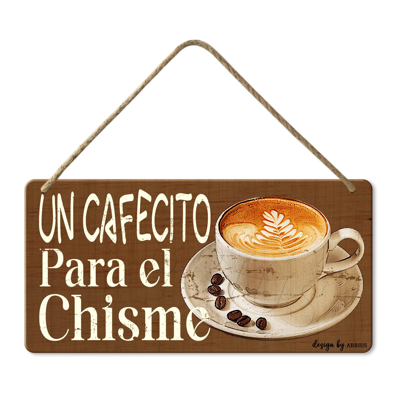Amazon.com : Funny Kitchen Signs Gift Farmhouse un Cafecito Para el ...