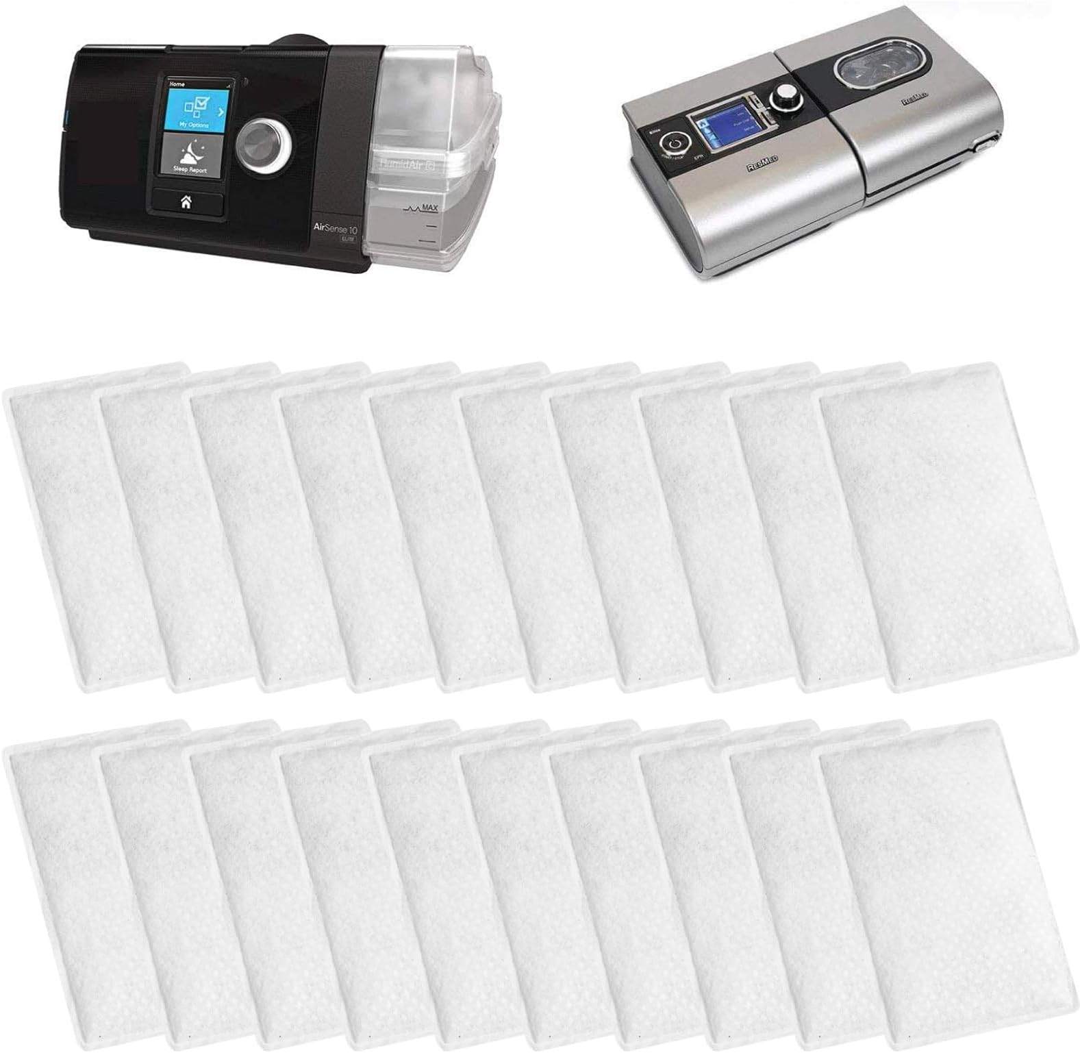 Amazon.com: 20 Packs CPAP Filters Disposable Filter Supplies for ResMed ...