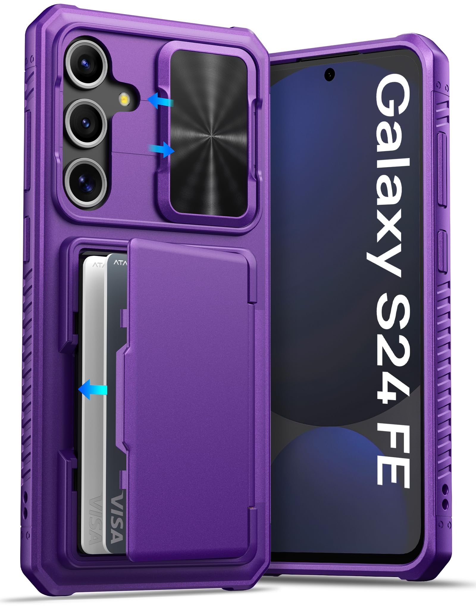 Amazon.com: ATATOO for Samsung Galaxy S24 FE Case Wallet with Card ...