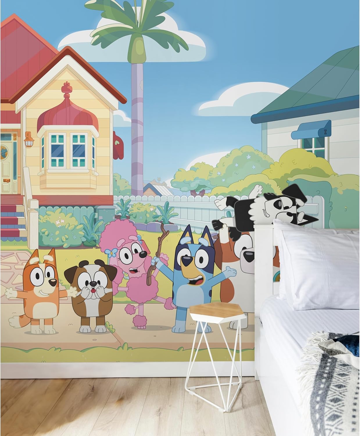 Snapklik.com : Bluey Friends & Family Peel And Stick Wall Mural By ...