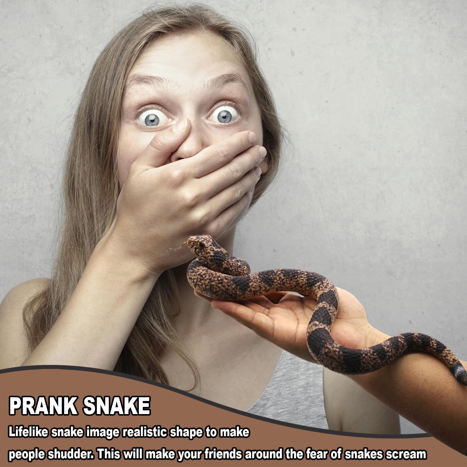 Rubber Snakes Fake Snake Rattlesnake - Realistic Keep Birds Away ...