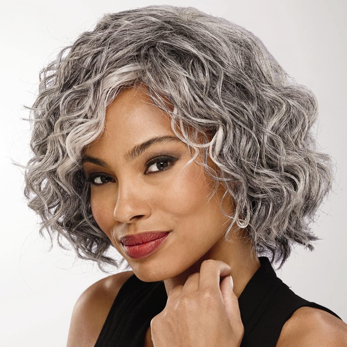 Amazon.com : Especially Yours Esela Human Hair Blend Wig Mid-Length Bob ...