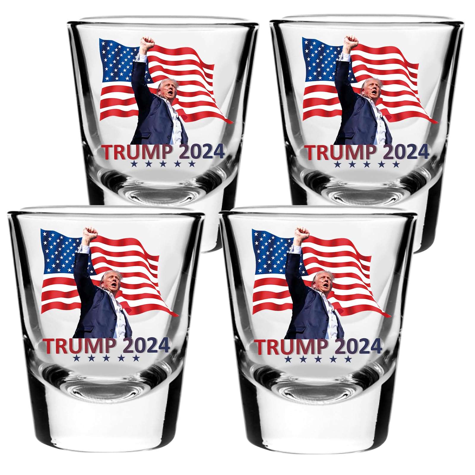 Amazon.com | KIIDAS 4 pcs Trump Shot Shot Glass - Limited Edition ...