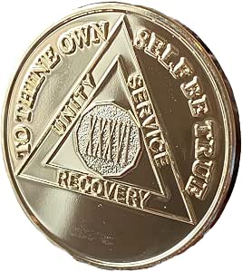 Amazon.com: 36 Year AA Medallion 22K Gold Plated Premium Serenity ...
