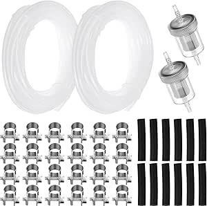 Amazon.com: Innconee 2 Set 5M Fuel Line Kit with Filter and Hose Clip ...