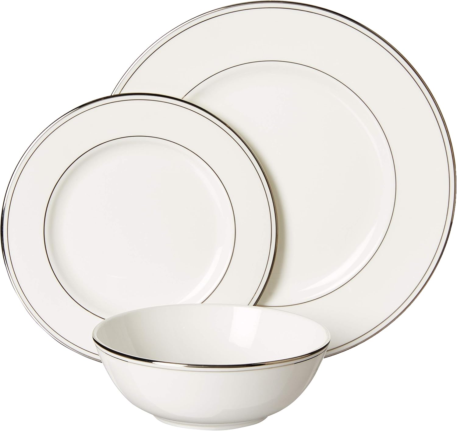 Amazon.com: Lenox Federal Platinum 3-piece Dinnerware Place Setting ...