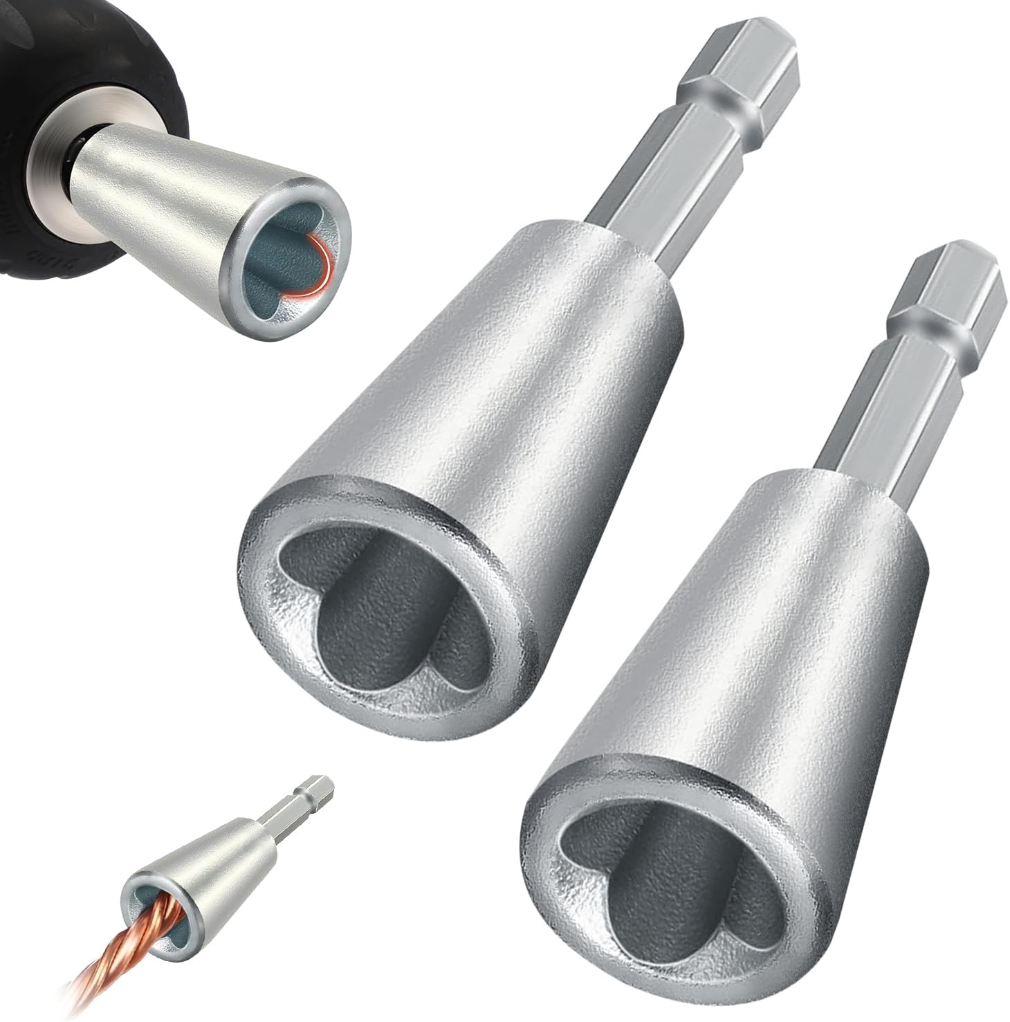 2PCS Wire Twister Tool for Drill,New Wire Stripping and Twisting Tool ...