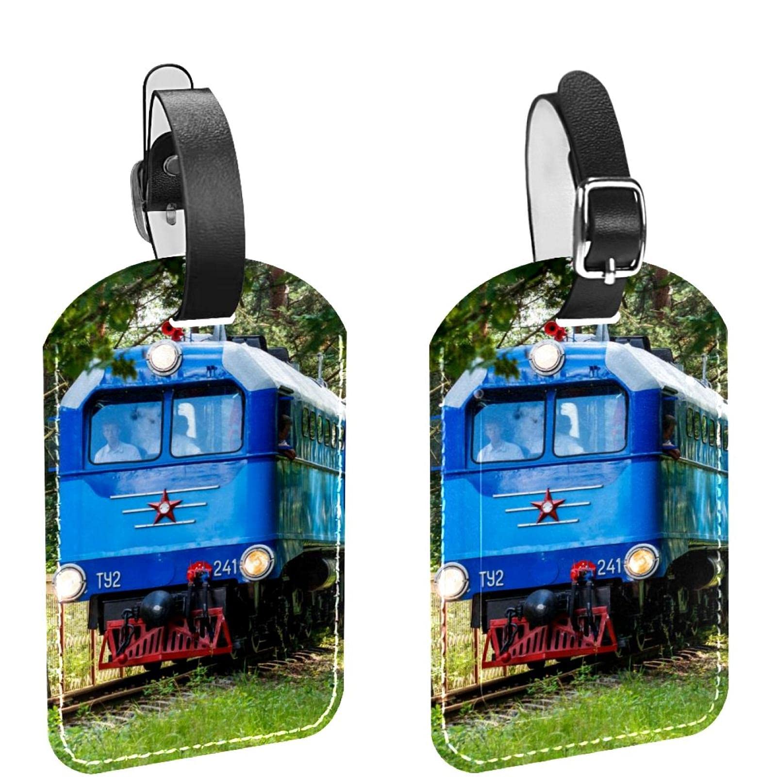 Vintage Train Luggage Tags