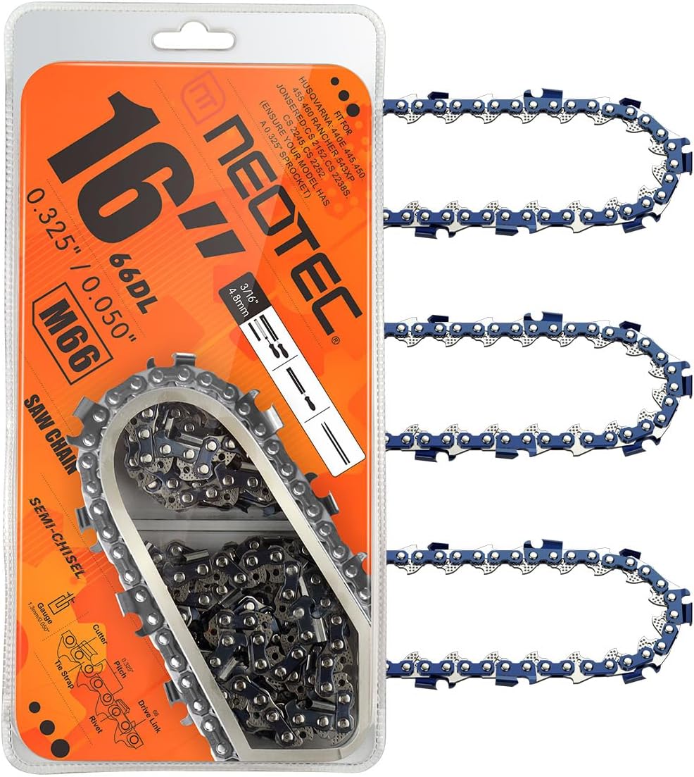 Amazon.com : NEO-TEC 3 Pack 16 Inch Chain Saw Chain 0.050" Gauge 0.325 ...