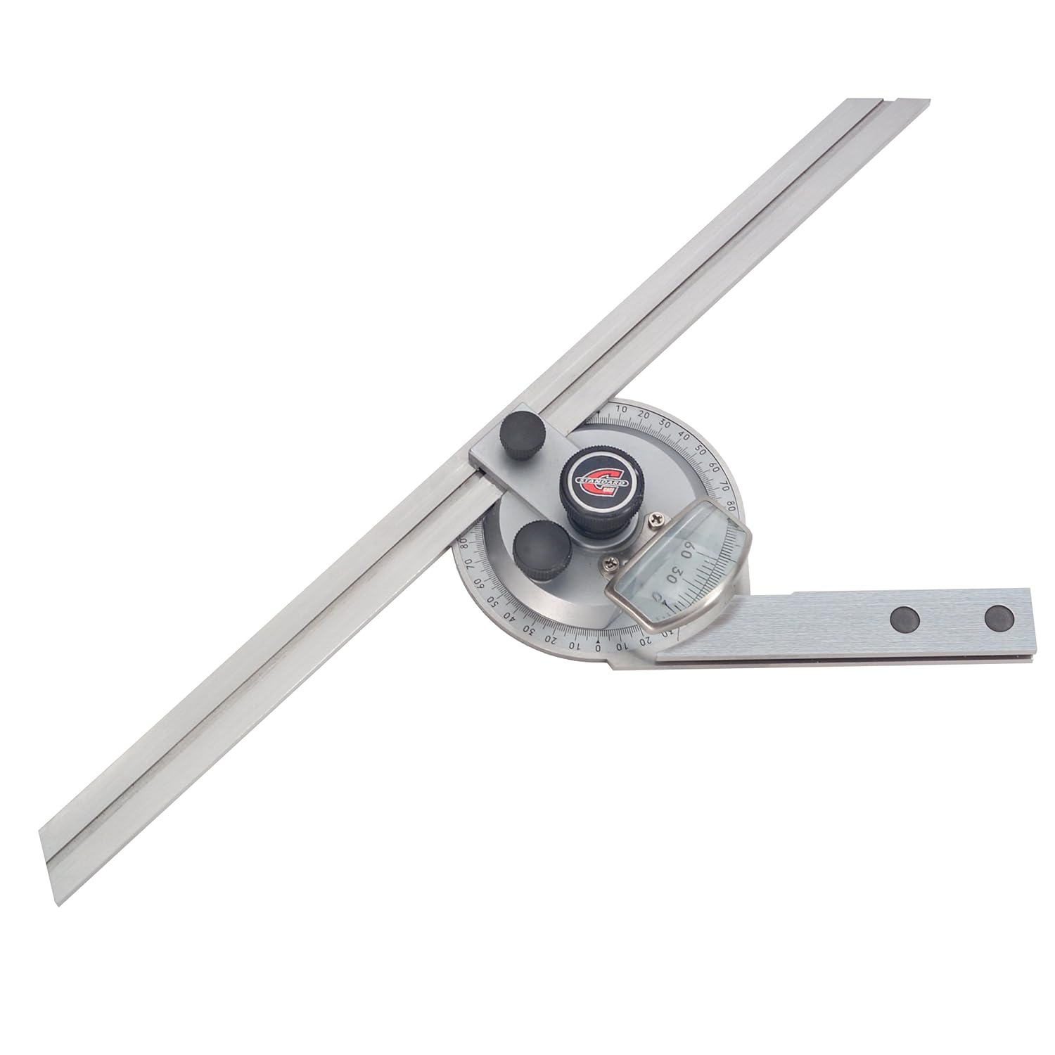 Standard Gage 00634001 Universal Vernier Bevel Protractor, Stainless ...
