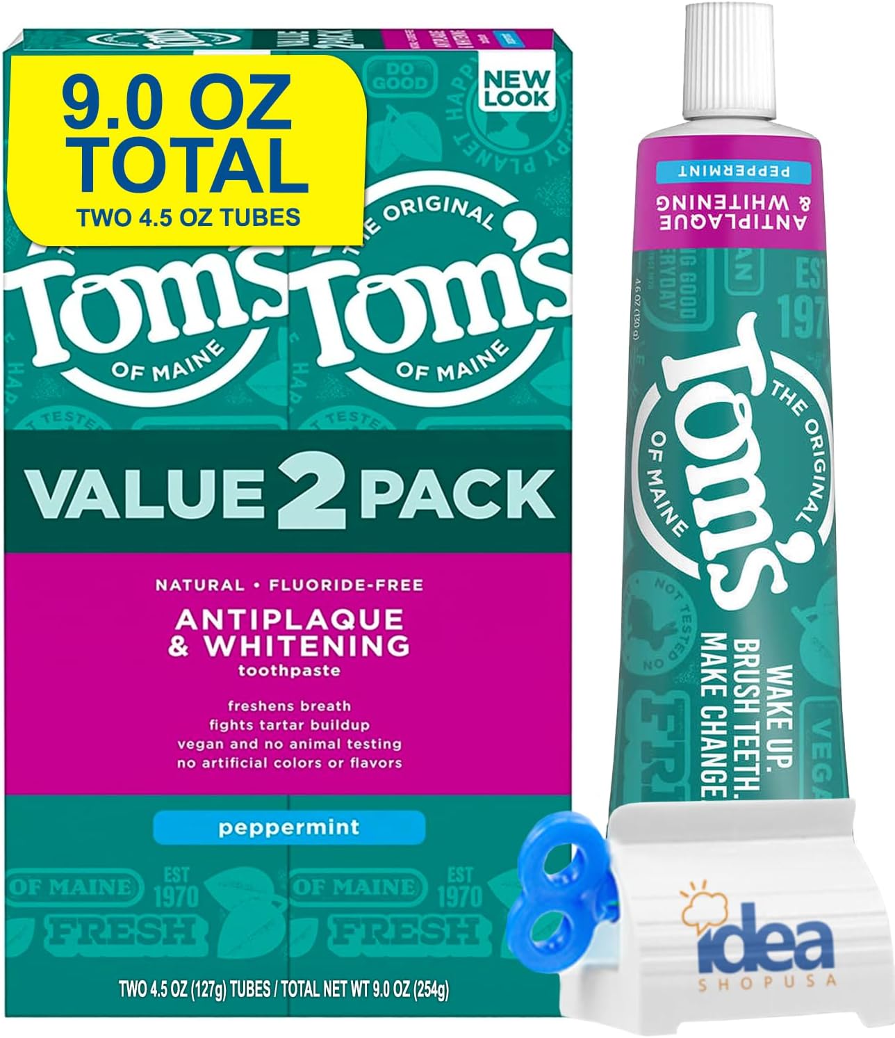 Amazon.com: Tom's of Maine Natural Wicked Fresh! Fluoride Toothpaste ...