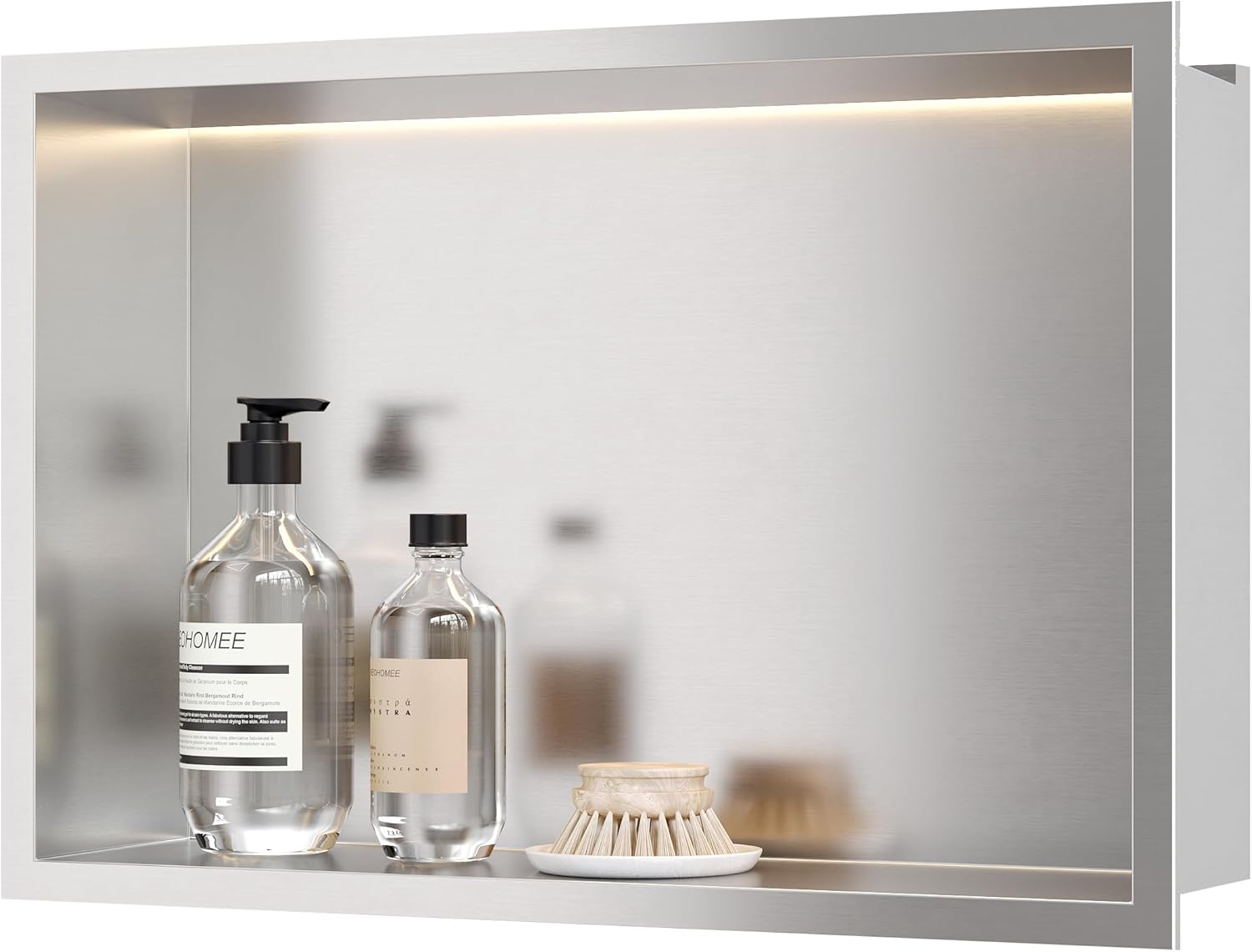 Amazon.com: Neodrain Stainless Steel Shower Niche with 3000K Led Light ...