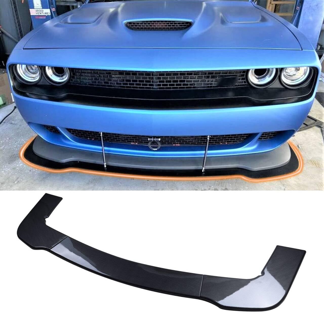 Snapklik.com : NOPOCA Front Bumper Lip Fit For 2012-2023 Dodge ...
