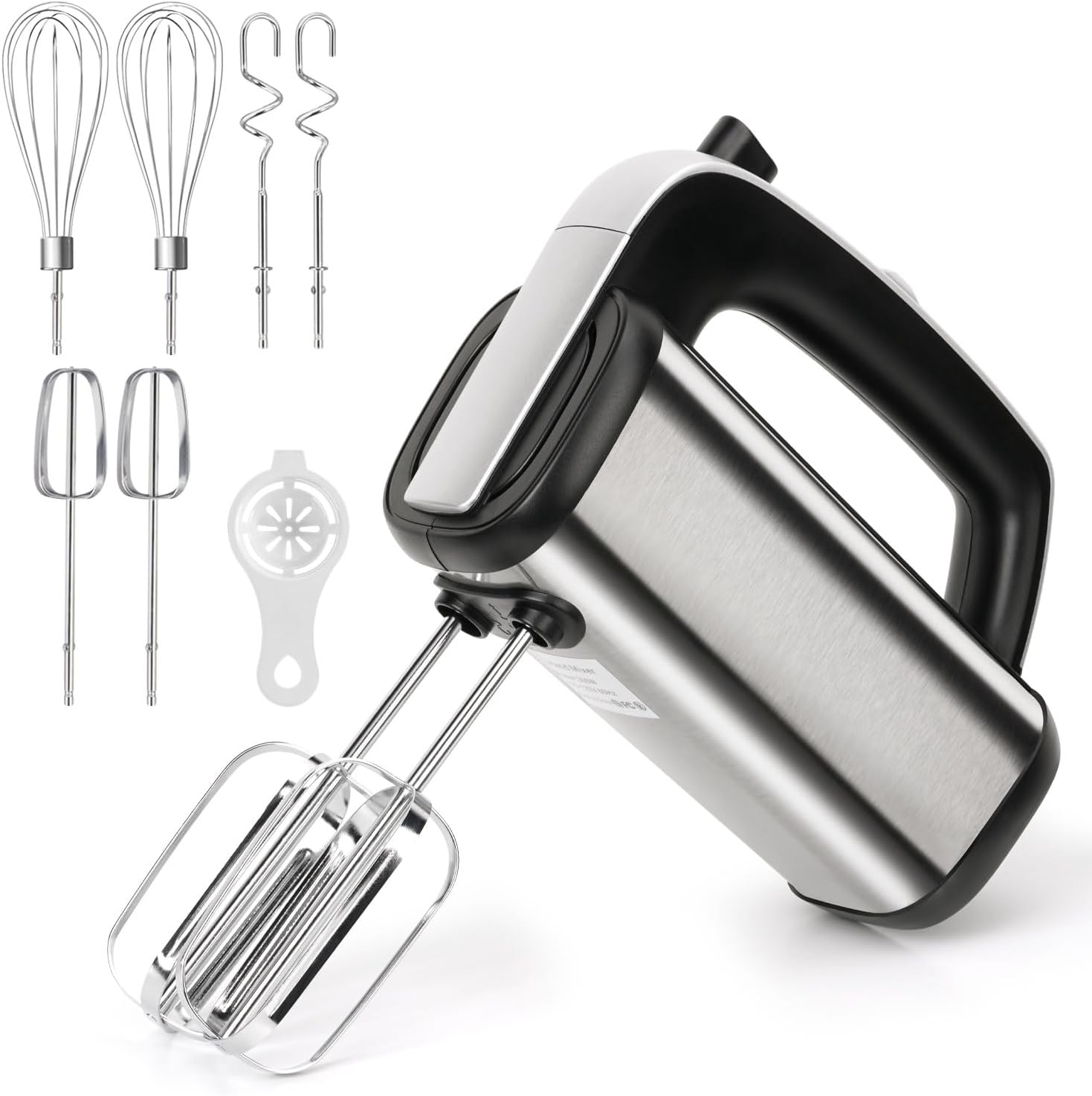 Batidora de Mano de 5 Velocidades, Batidor Electrico de Mano, Acero ...