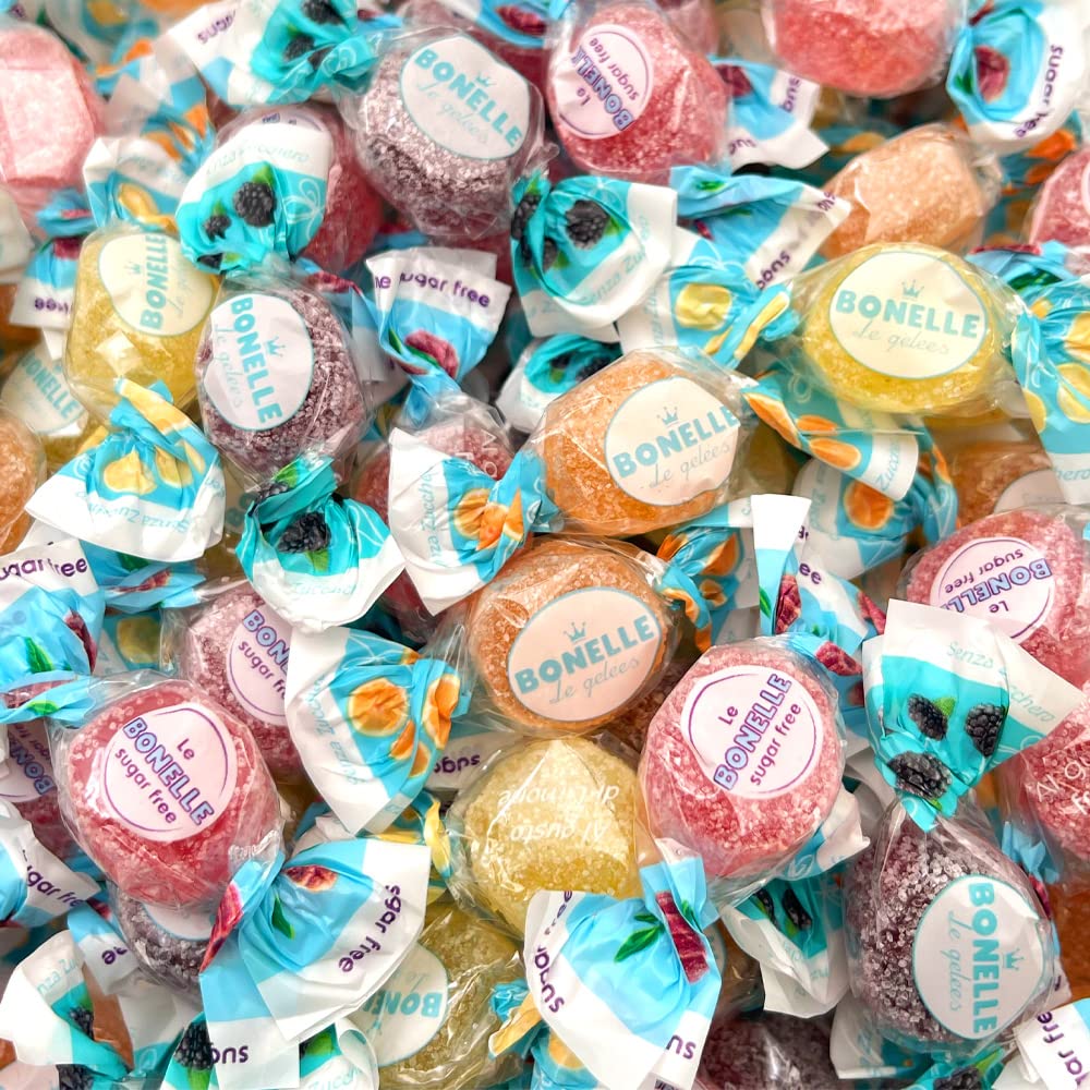 Amazon.com : Bonelle Sugar-Free Jelly Candy, Assorted Fruit Flavors, 1. ...