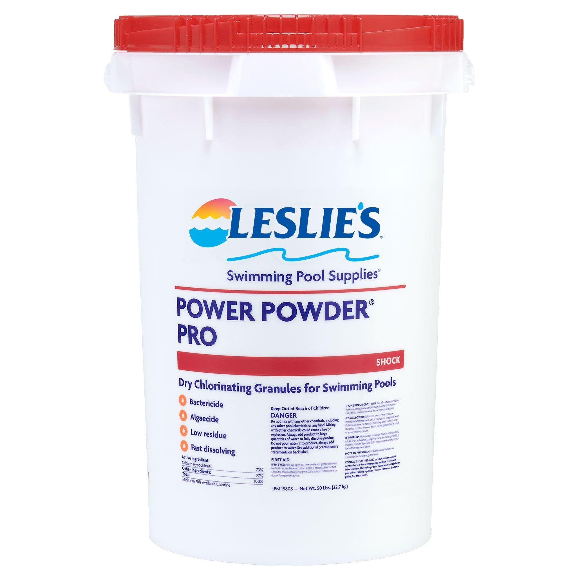 Amazon.com : Leslie's Power Powder Pro Granular Pool Shock - Fast ...