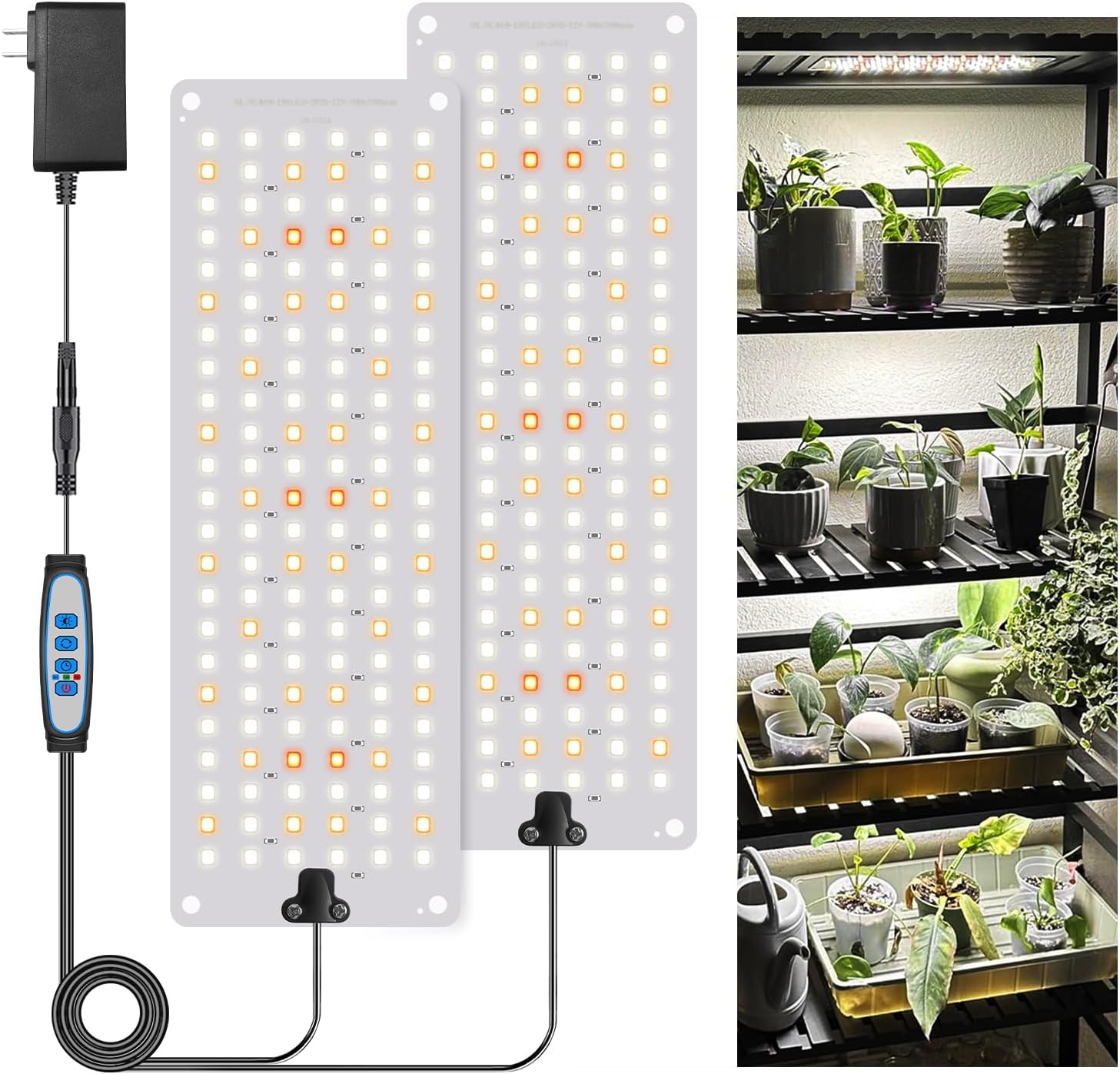 Amazon.com: Garpsen Grow Lights for Indoor Plants, 276 LEDs Full ...